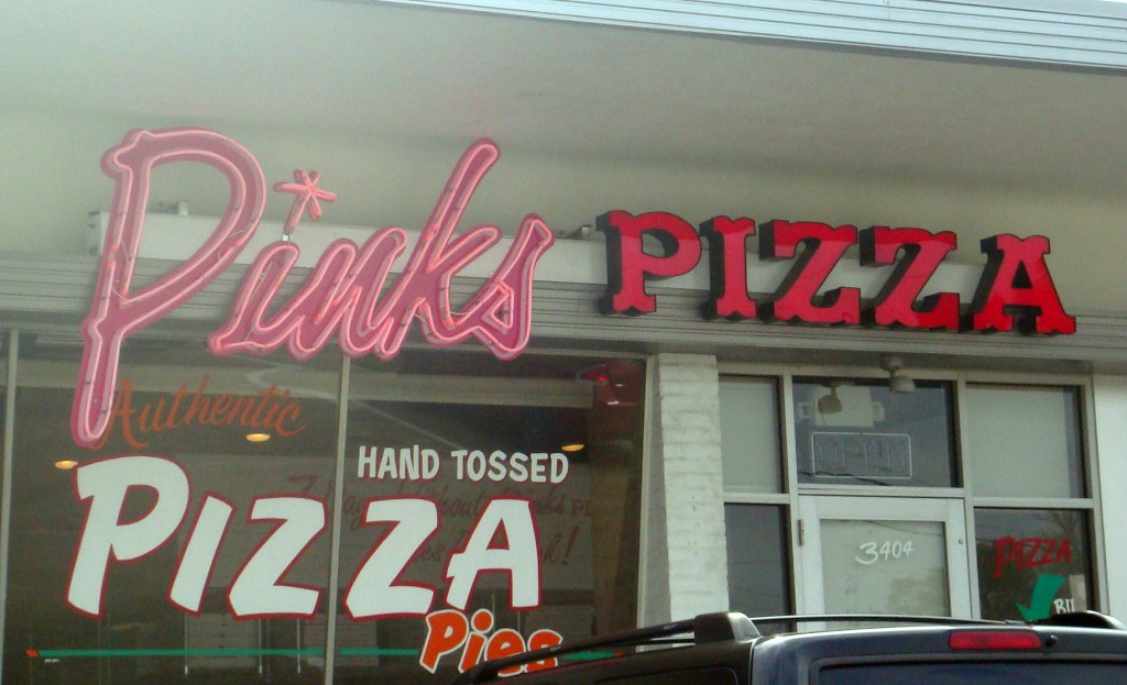 Vegetarian View: Pink's Pizza - The Mighty Rib
